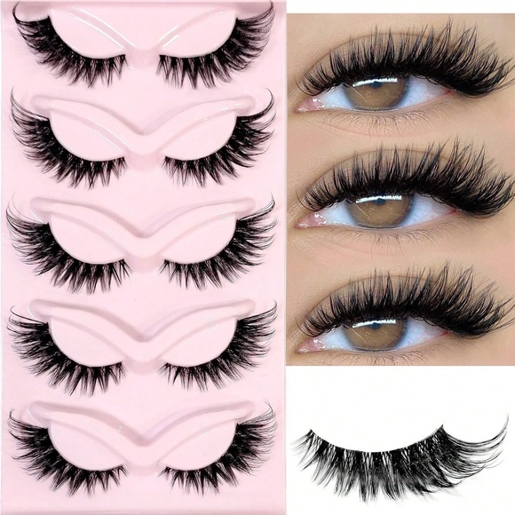 Jolie | Makeup | New Cat Eye Eyelashes 3d Natural Transparent Band ...